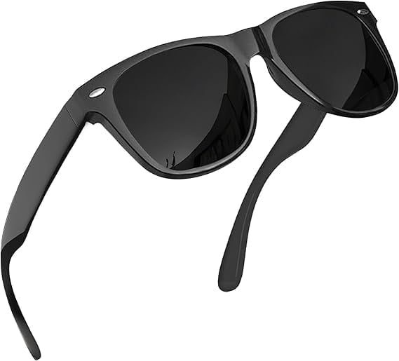 grinderPUNCH Super Dark Black Lens Men's Sunglasses Retro Classic 80's ...