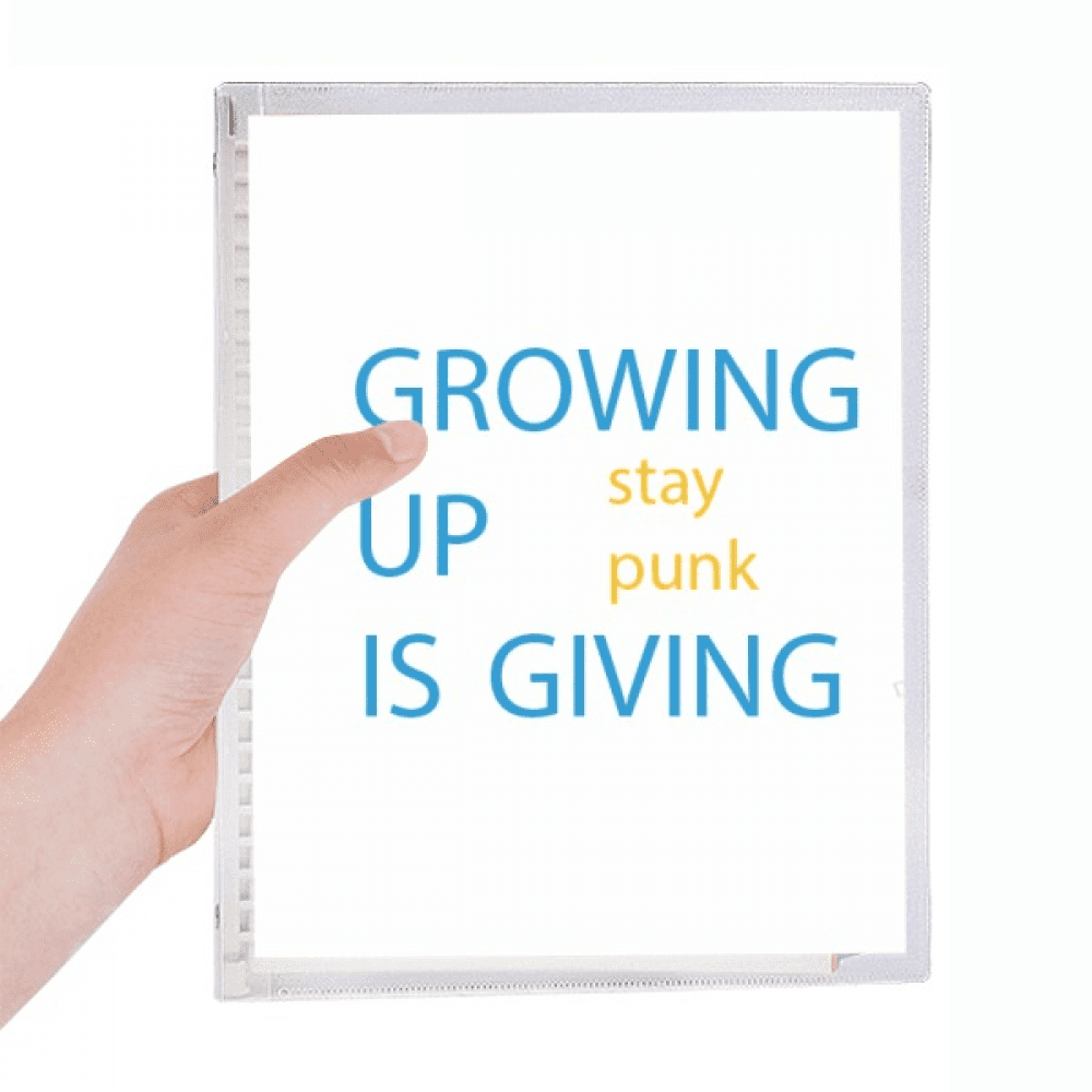 grow up punk style notebook loose diary refillable journal statiry ...