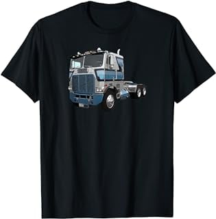 grunge classic Big American cabover truck or lorry a big rig T-Shirt ...