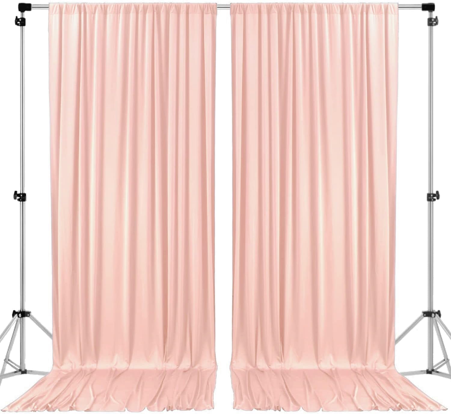 gtujio 10 feet x 10 feet IFR Polyester Backdrop Drapes Curtains Panels ...