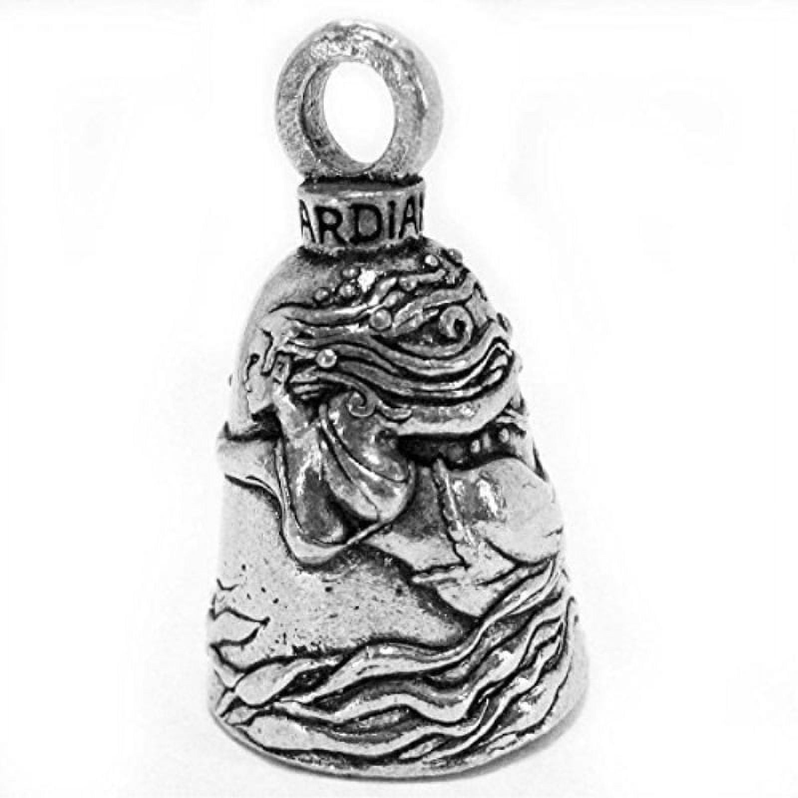 guardian mermaid motorcycle biker luck gremlin riding bell or key ring ...