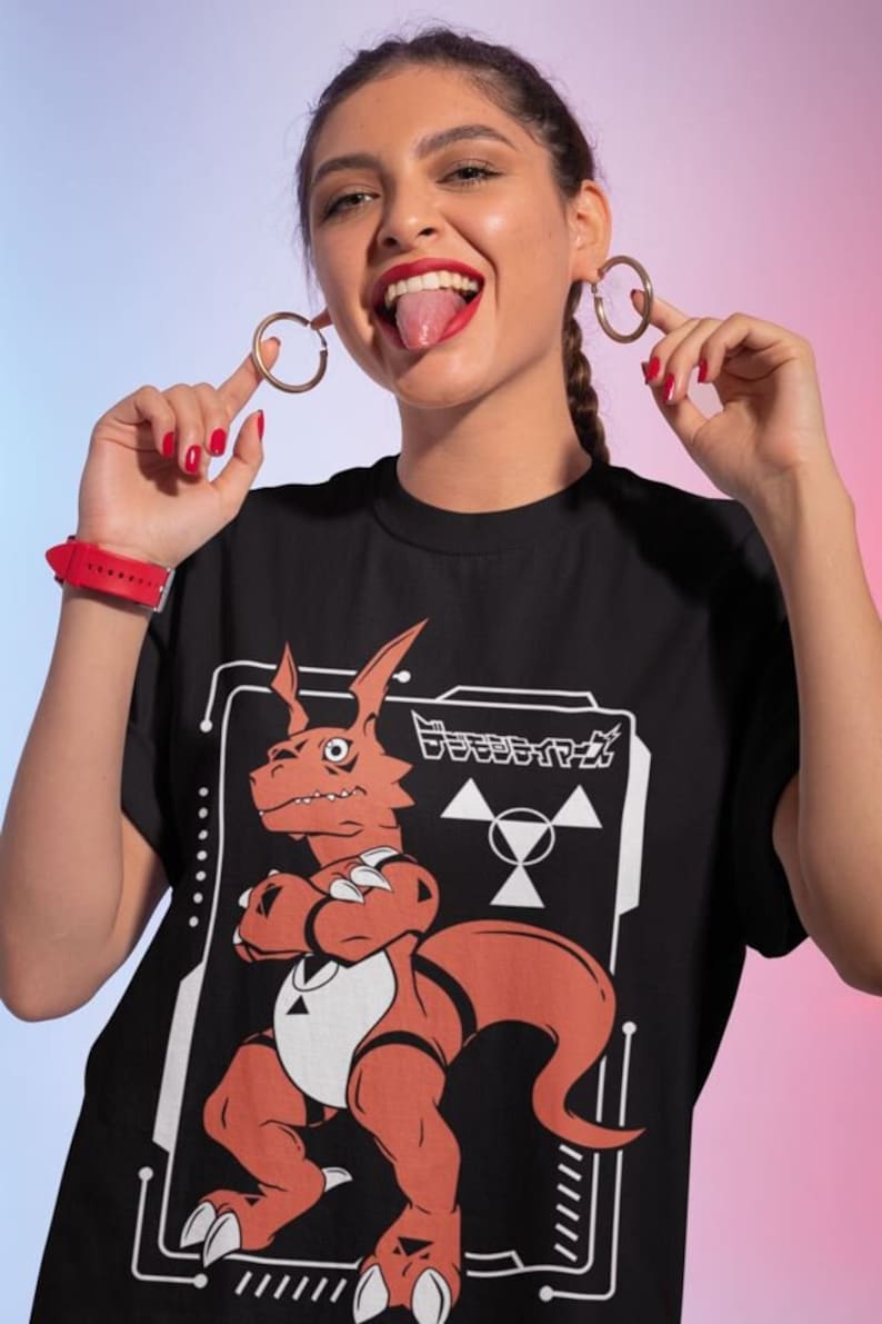 guilmon T-shirt - Jyarimon - Gigimon Shirt - growlmon - Gallantmon Shirt - War Growlmon - Takato ...
