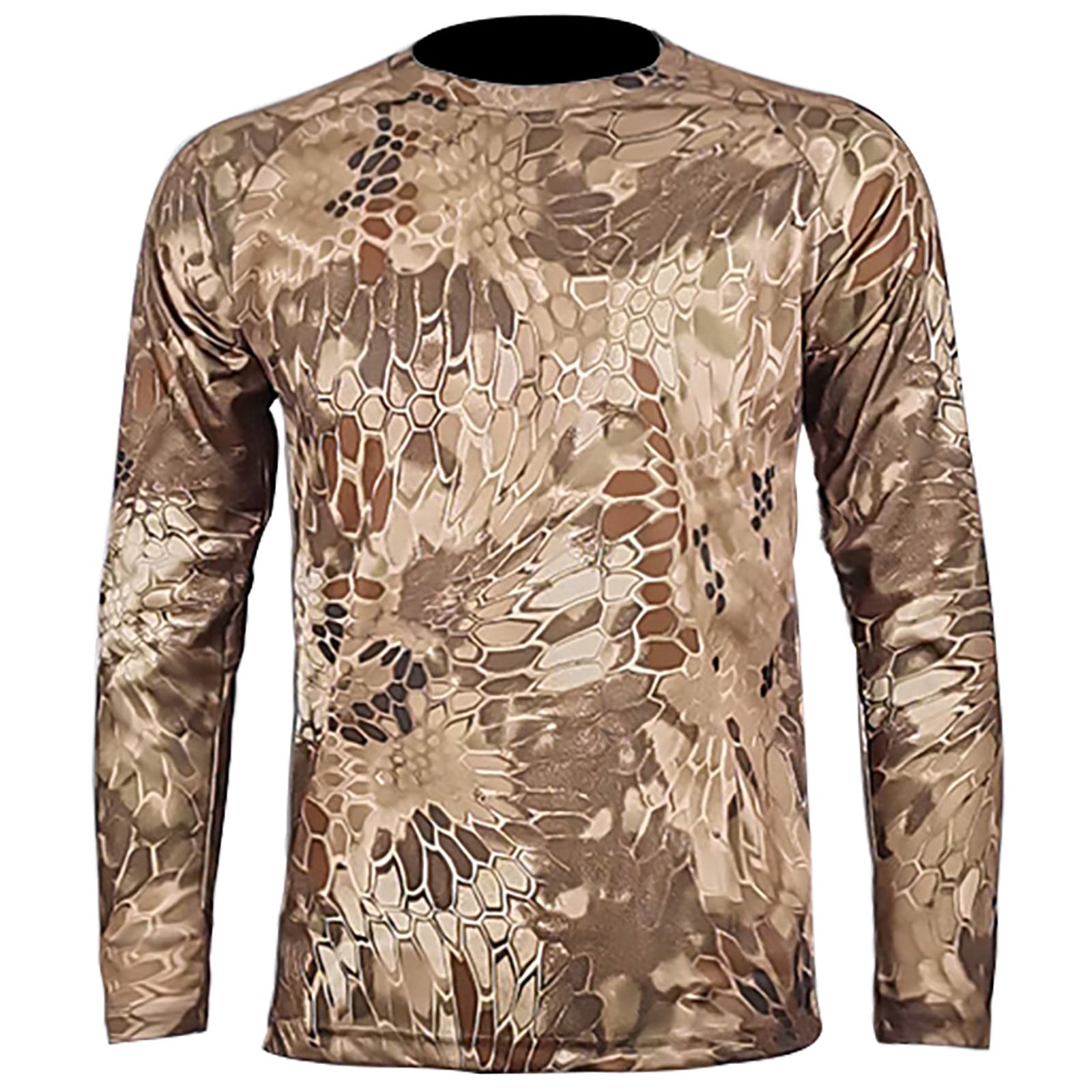 guisaled Camo Shirts for Men Hunting Long Sleeve Quick Dry Workout Tops ...