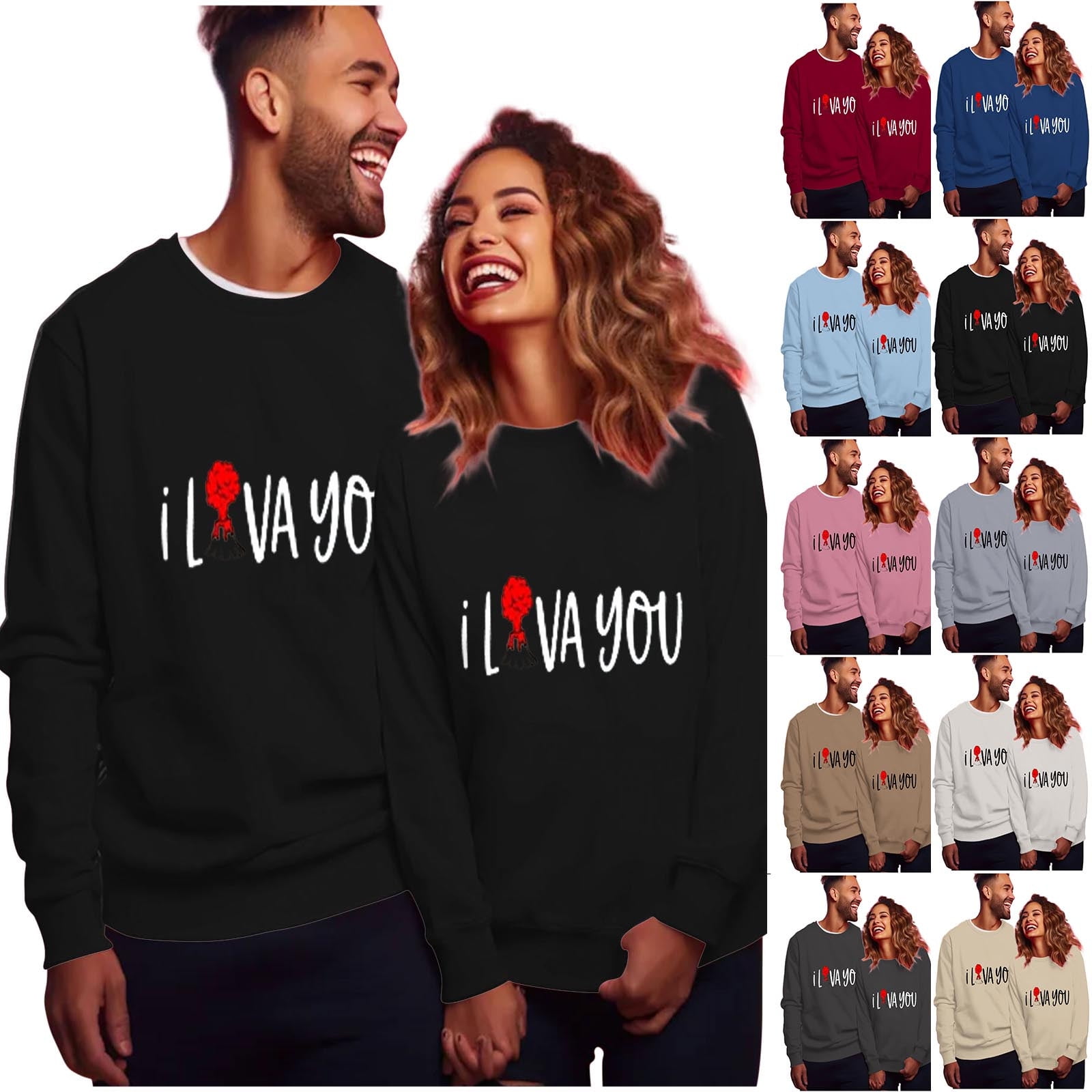 guisaled Matching Sweatshirts for Couples I Love My Girlfriend ...