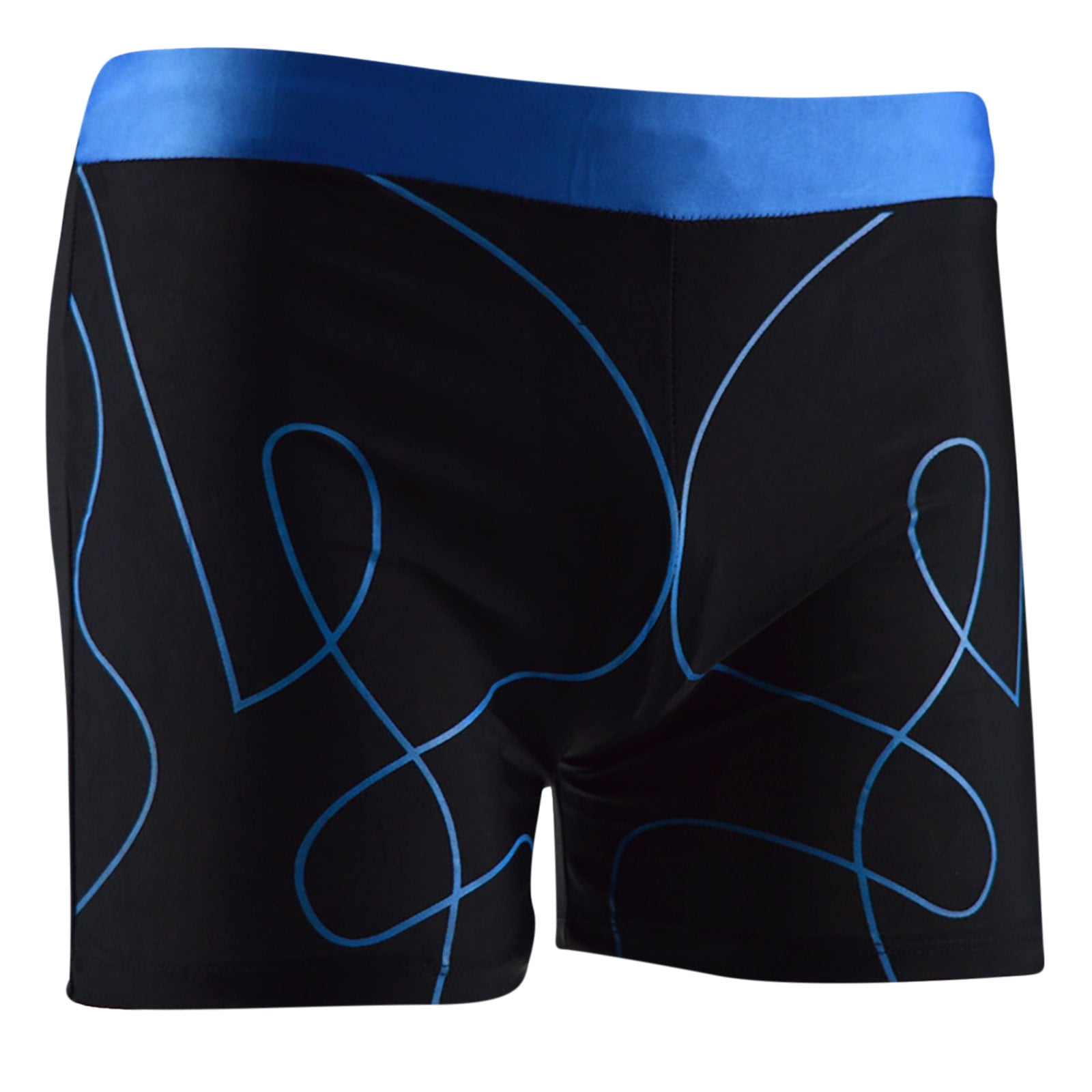 guisaled Men Swim Jammers Square Leg Quick Dry Athletic Swim Trunks ...