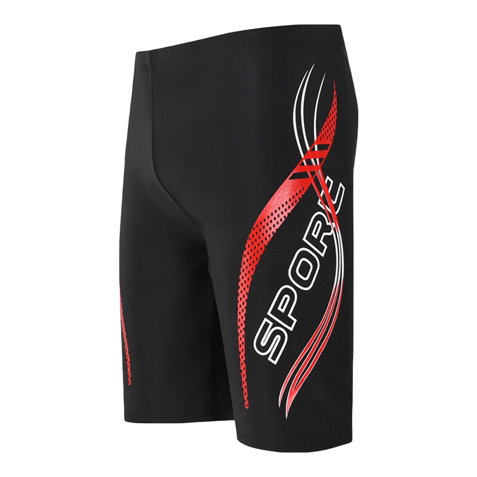 Guisaled Mens Athletic Swimwear Jammers Quick Dry Square Leg Sport Swim Trunks Training Racing