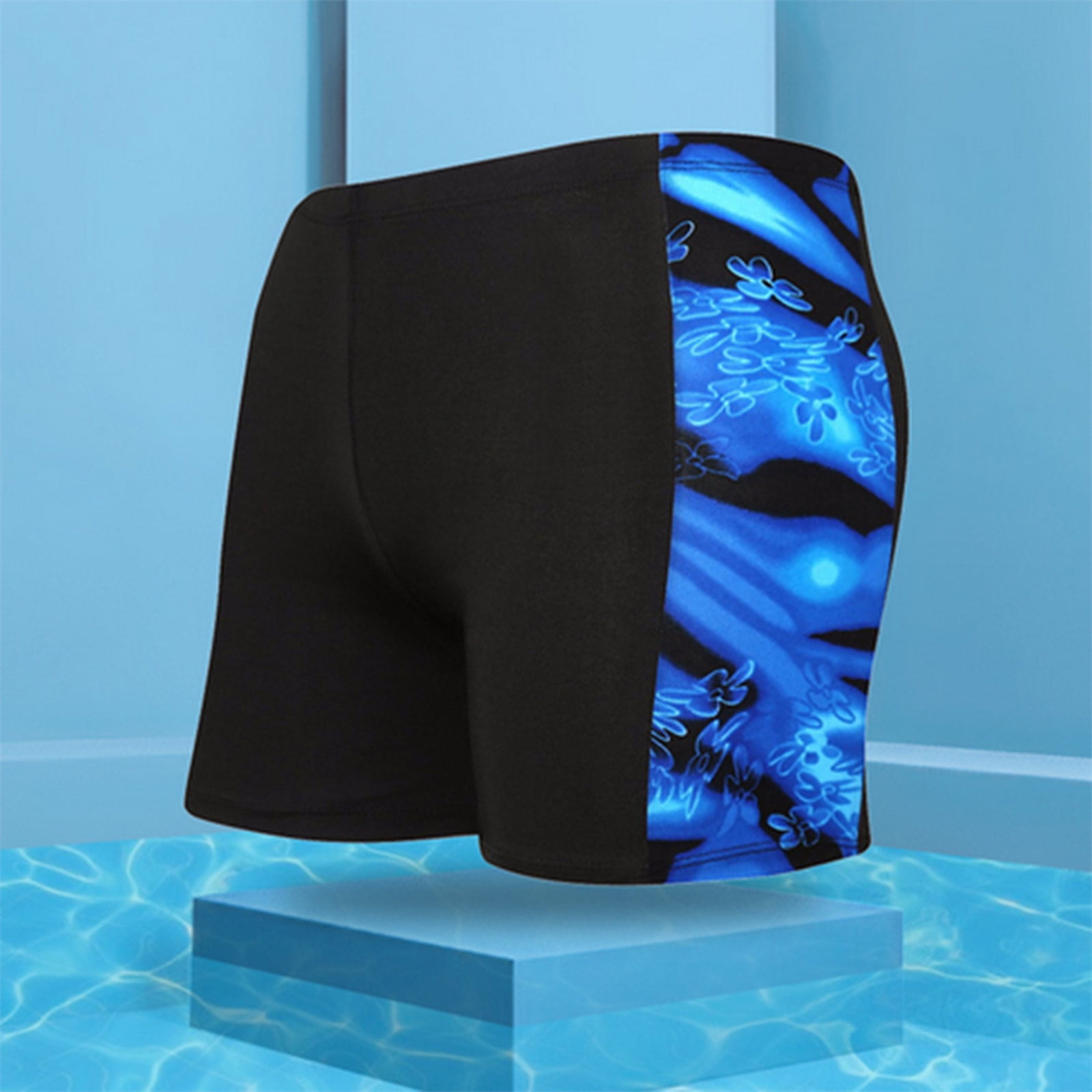 guisaled Men's Swim Jammers Athletic Quick Dry Square Leg Swimsuit for ...