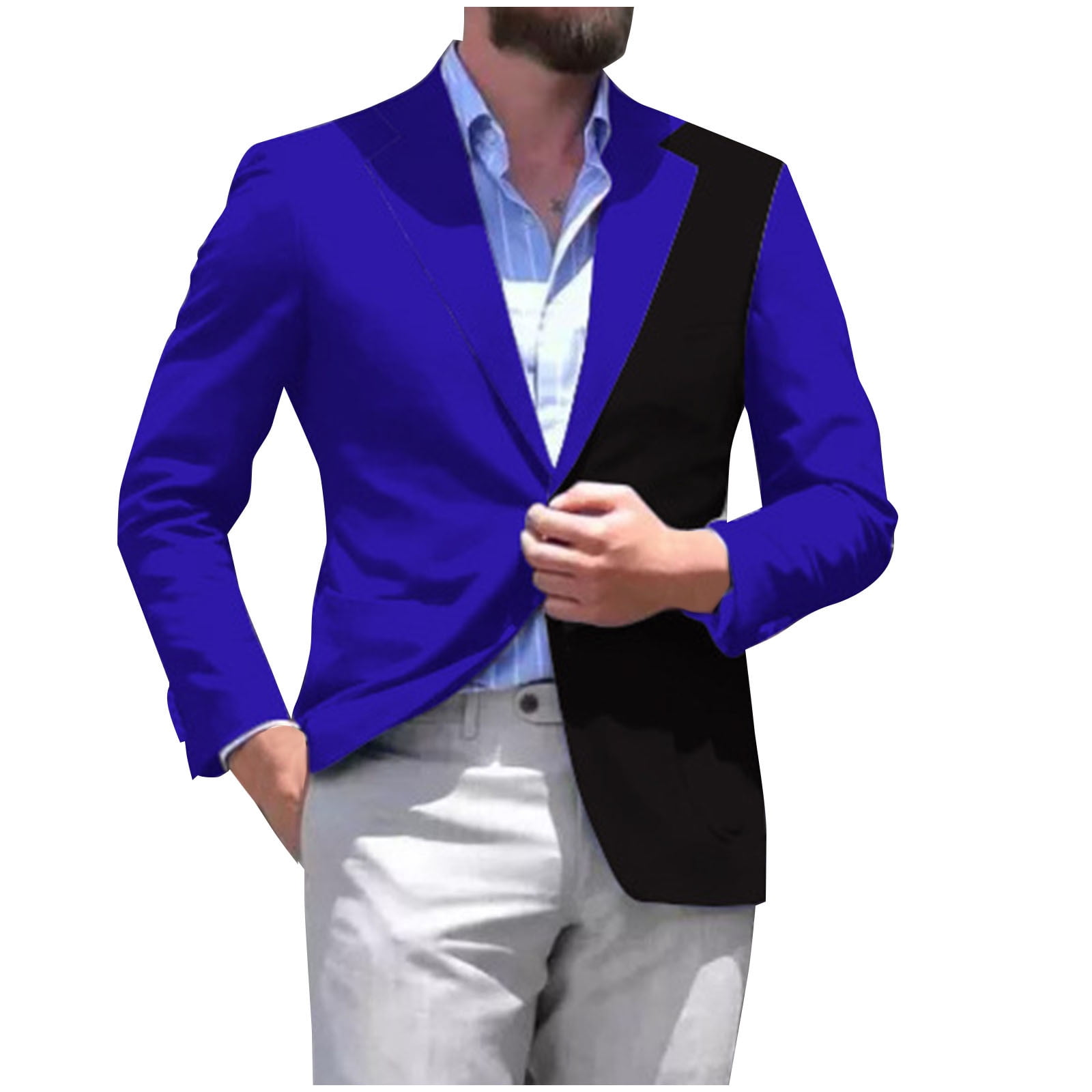 guisaled Mens Blazers Dressy Casual Slim Fit Lightweight Sport Coats ...