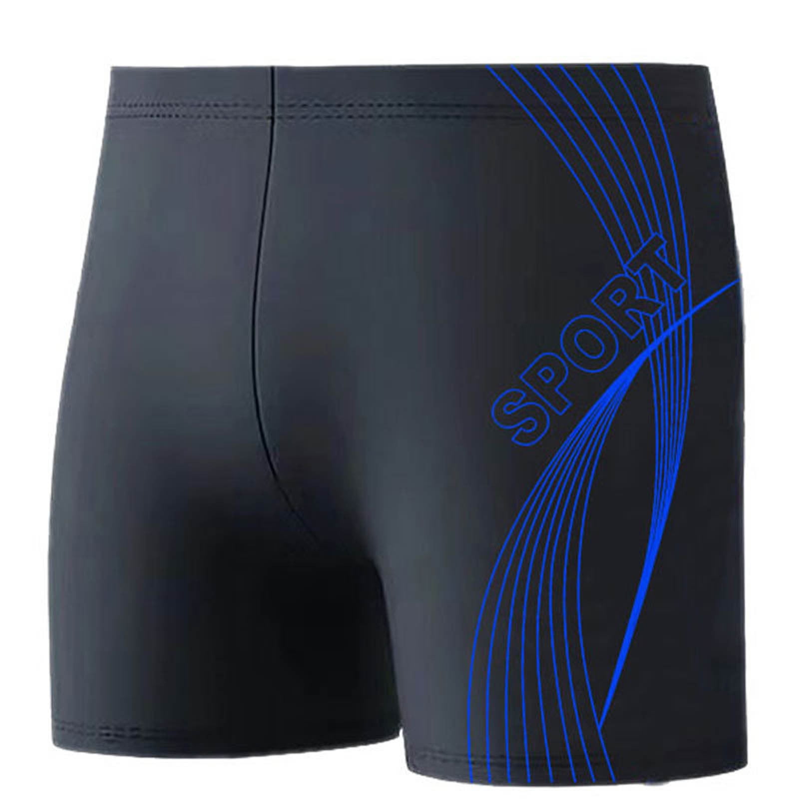 guisaled Mens Swim Jammers Competitive Training Team Swim Trunks Quick ...