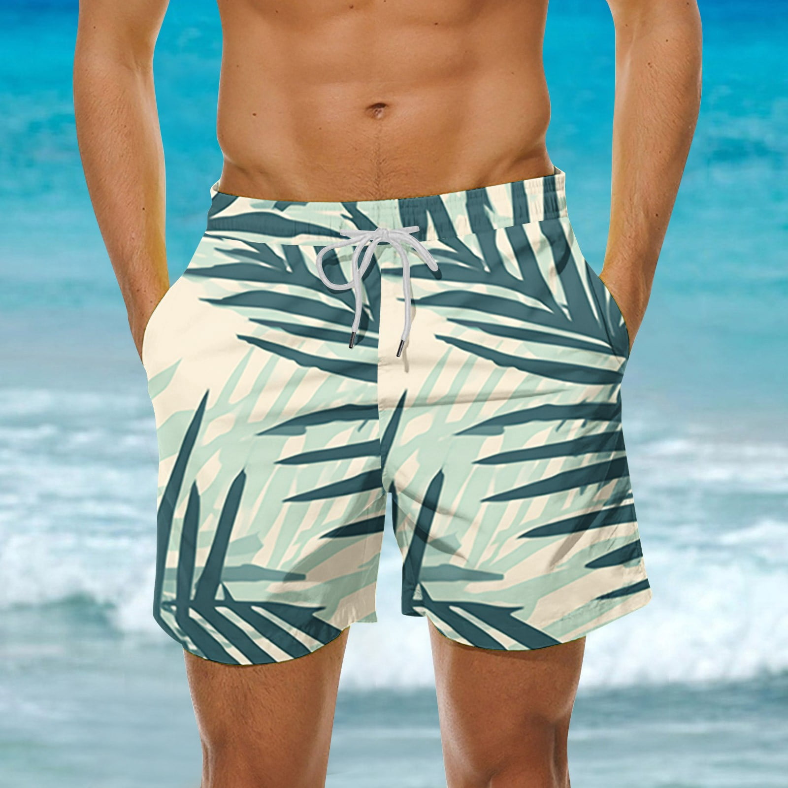 guisaled Mens Swim Suit Trunks Swimming Trunks for Men Big and Tall ...