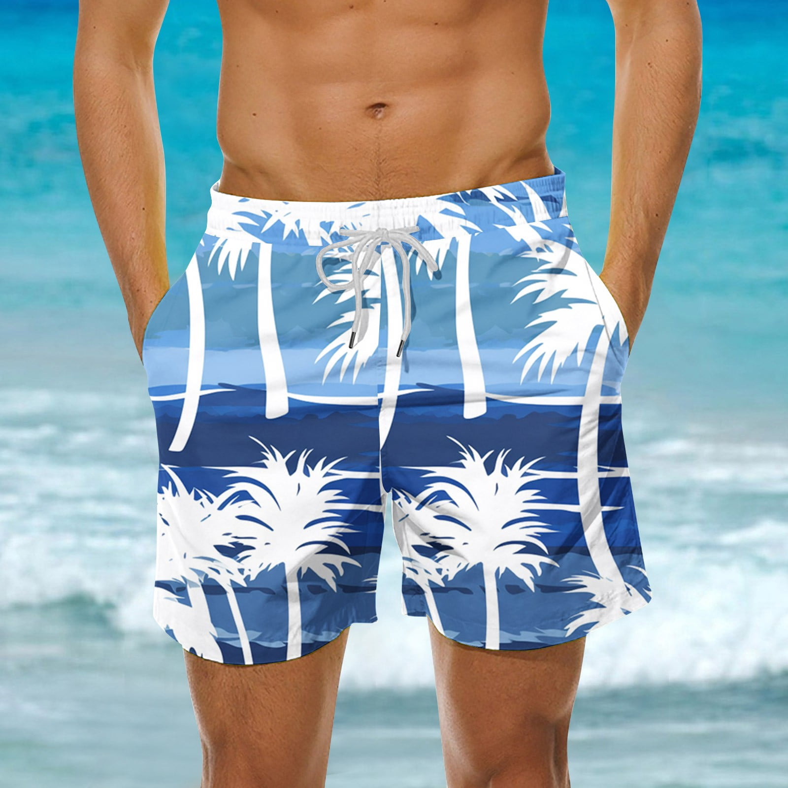 guisaled Mens Swimming Shorts Men's Swim Trunks, Quick Dry Swimming ...