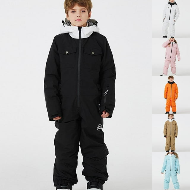 guisaled Snowsuit Baby Boy Kids Snowsuits for Boys Girls Waterproof Insulated Fleece Lined ...