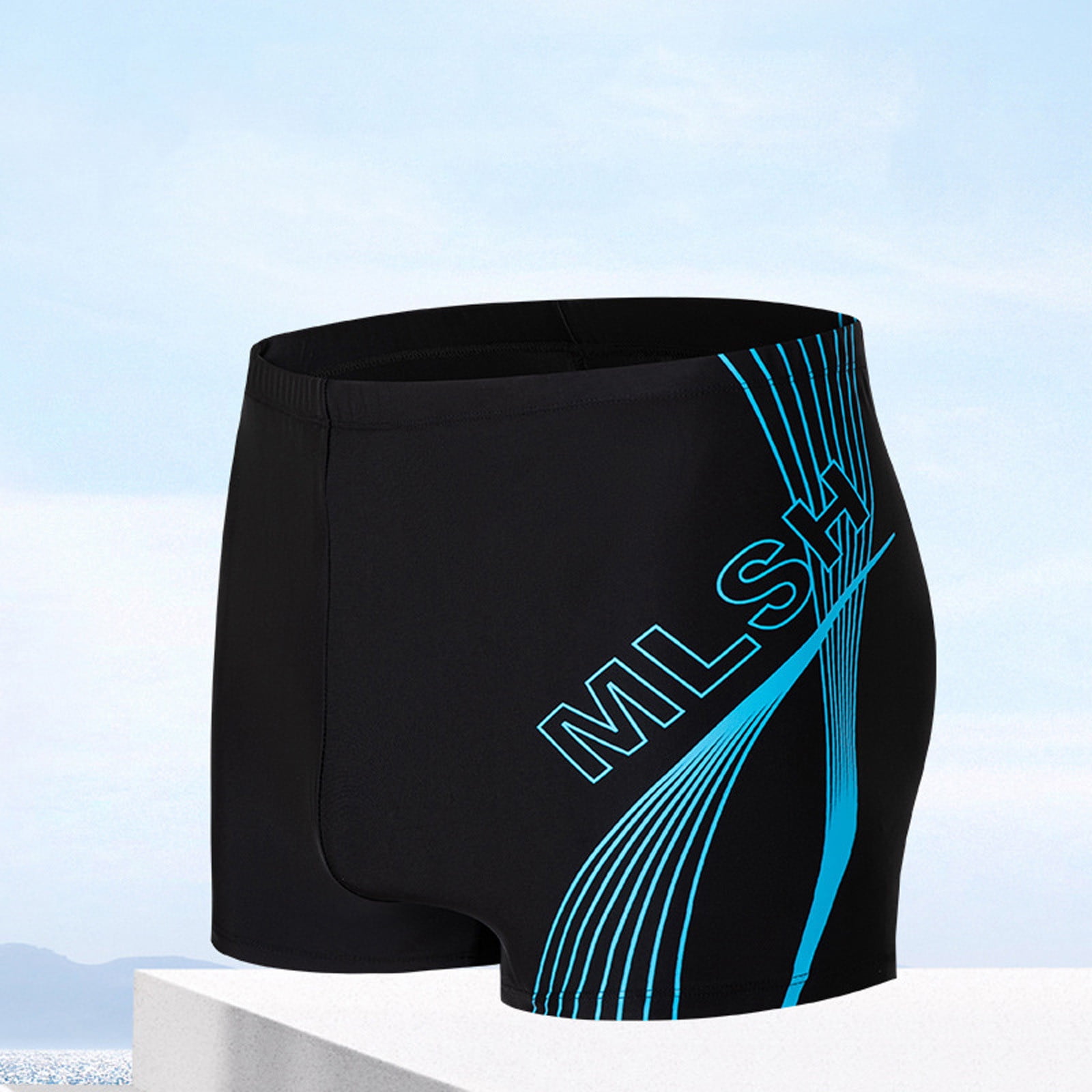 guisaled Swim Jammers for Men Square Leg Quick Dry Swim Briefs Swimsuit ...