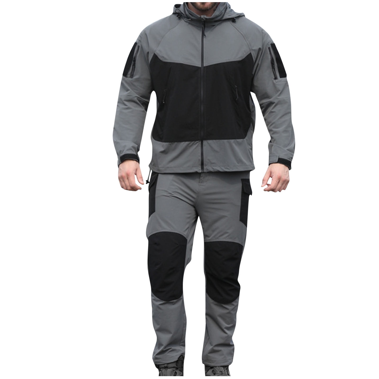 guisaled Tactical Camo Track Suits for Men Set Outdoor Hunting Uniform ...
