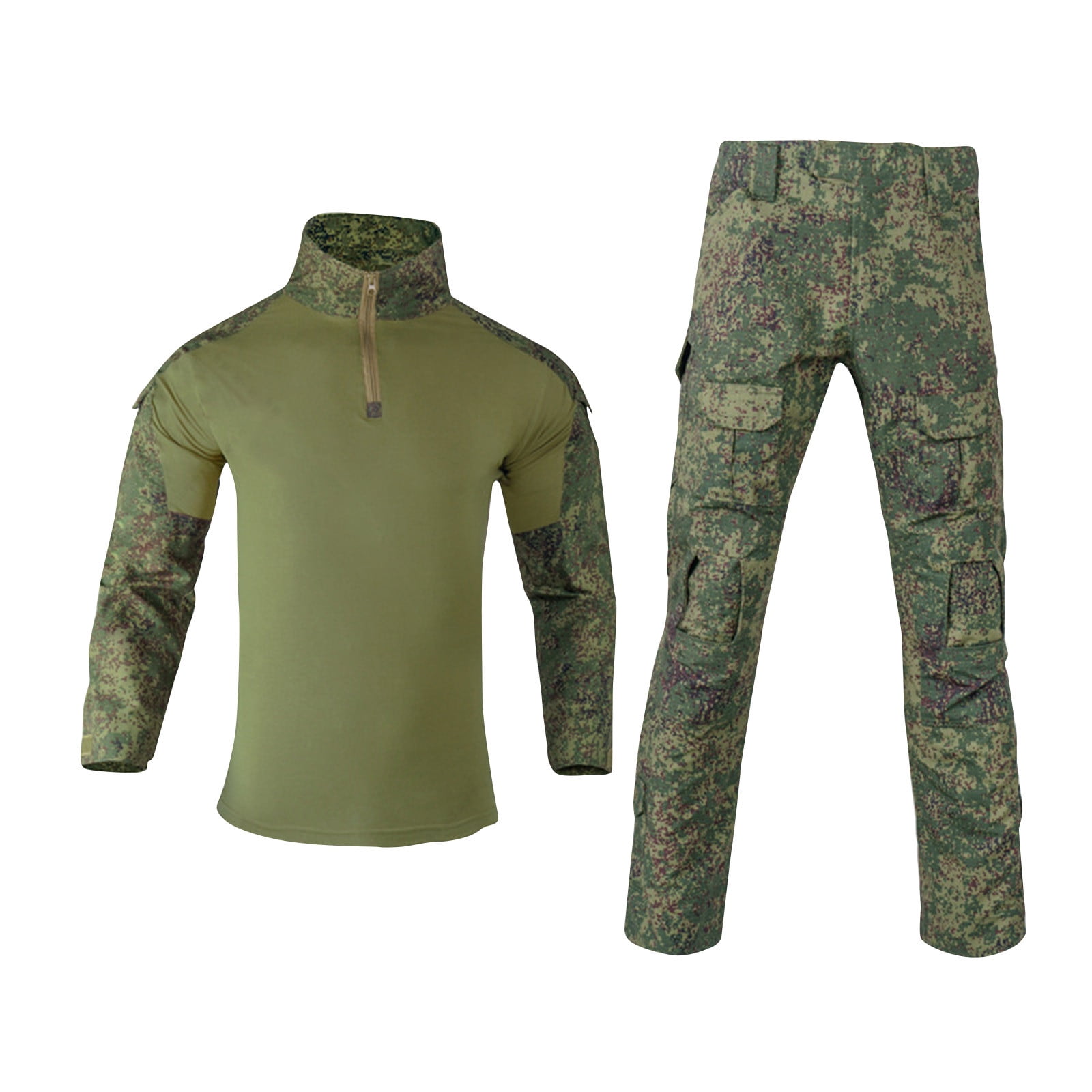 guisaled Tactical Tracksuit Set for Men Long Sleeve Fashion Sweatsuits ...
