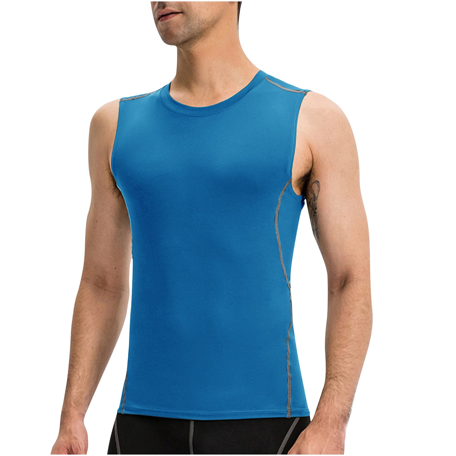 guisaled Workout Tank Tops for Men Slim Fit Strech Quick Dry Fitness ...