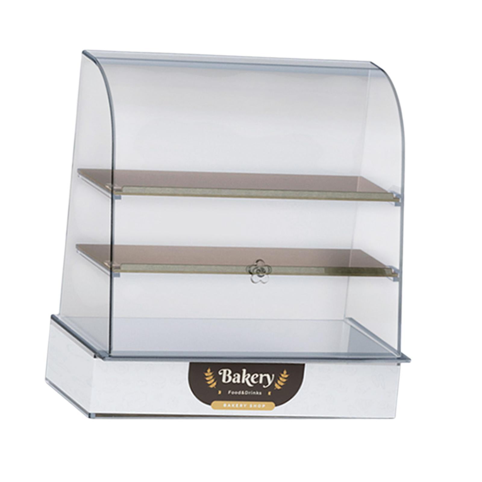 guohui 1:12 Dollhouse Bakery Display Case Model for Layout DIY Projects DIY Scenery Brown Shelf ...