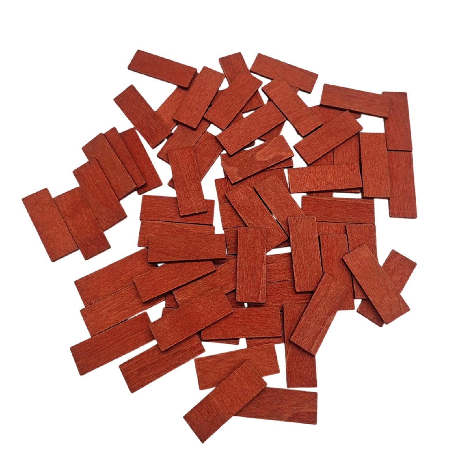 guohui 100 Pieces Dollhouse Flooring Miniature Flooring 4x1.5cm ...