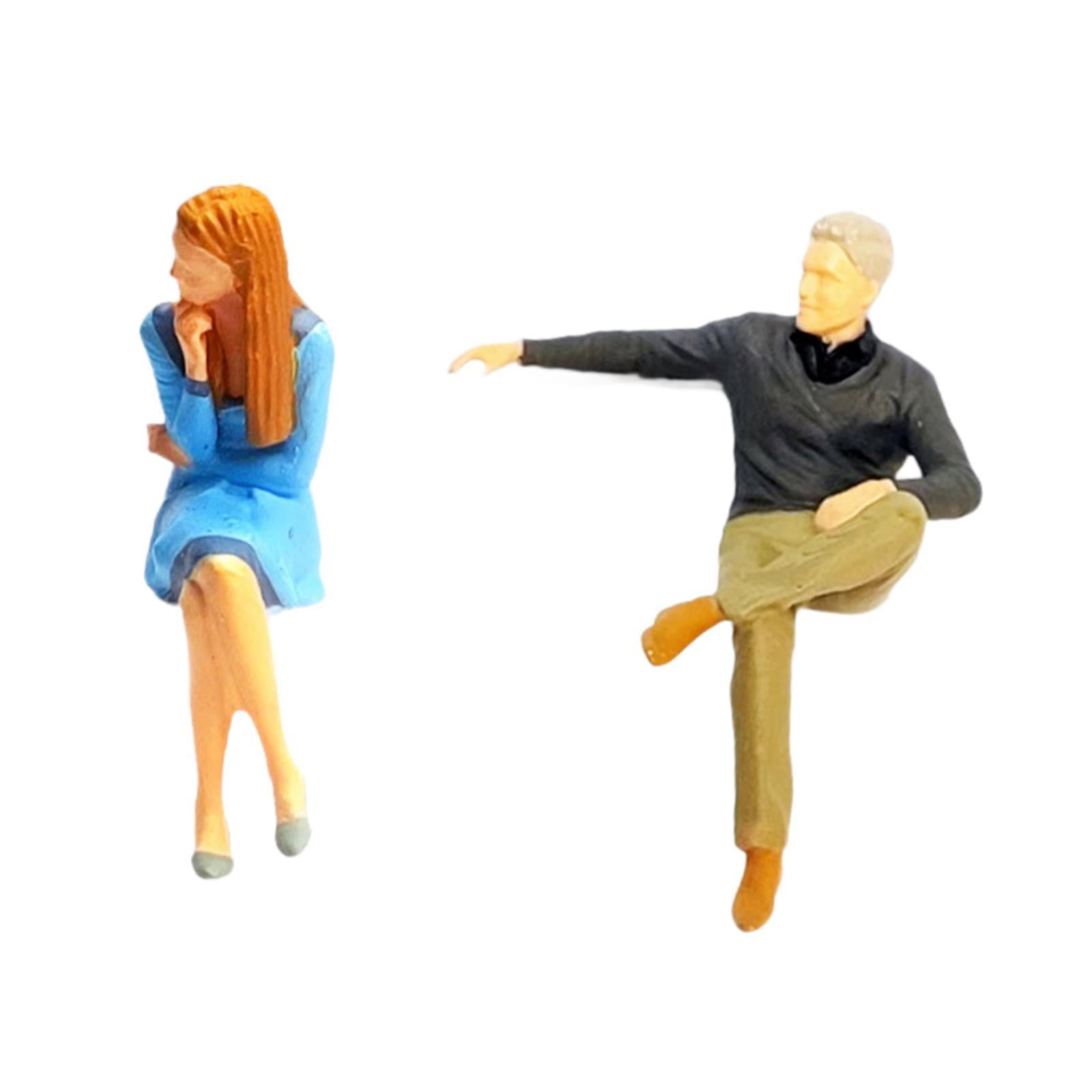 guohui 2 Pieces 1/64 Figures Model Realistic Photography Props ...