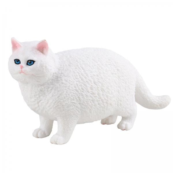 guohui 2xRealistic Cat Figurine Miniature Simualtion Cat Figure for ...