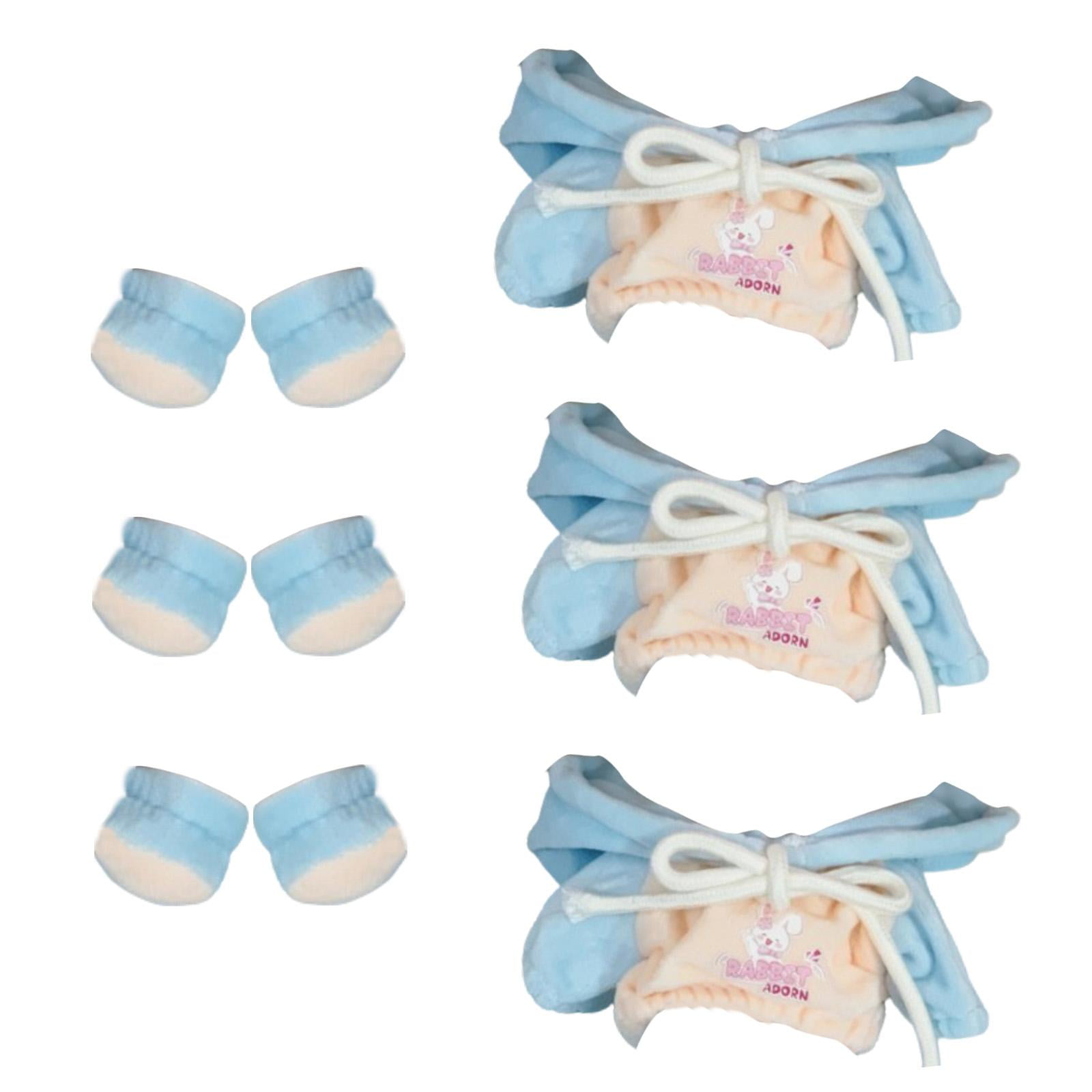 guohui 3 Pieces Cotton Doll Hooded Pullover Educational DIY Dress up ...