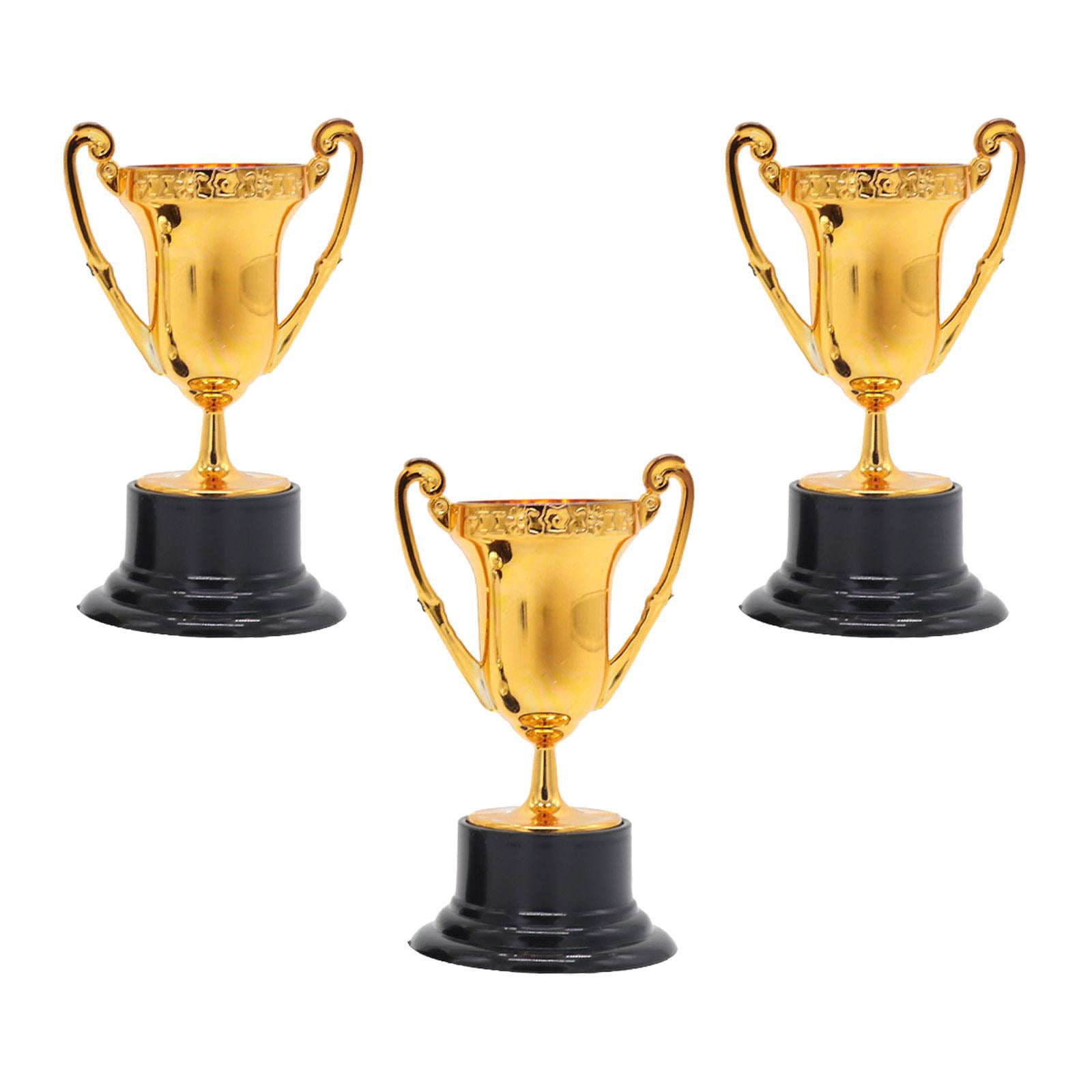 guohui 3 Pieces Mini Trophies Small for Classroom Rewards Competitions ...