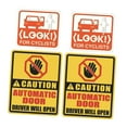 guohui 4 Pieces Automatic Door Sticker Automatic Sliding Door Warning ...