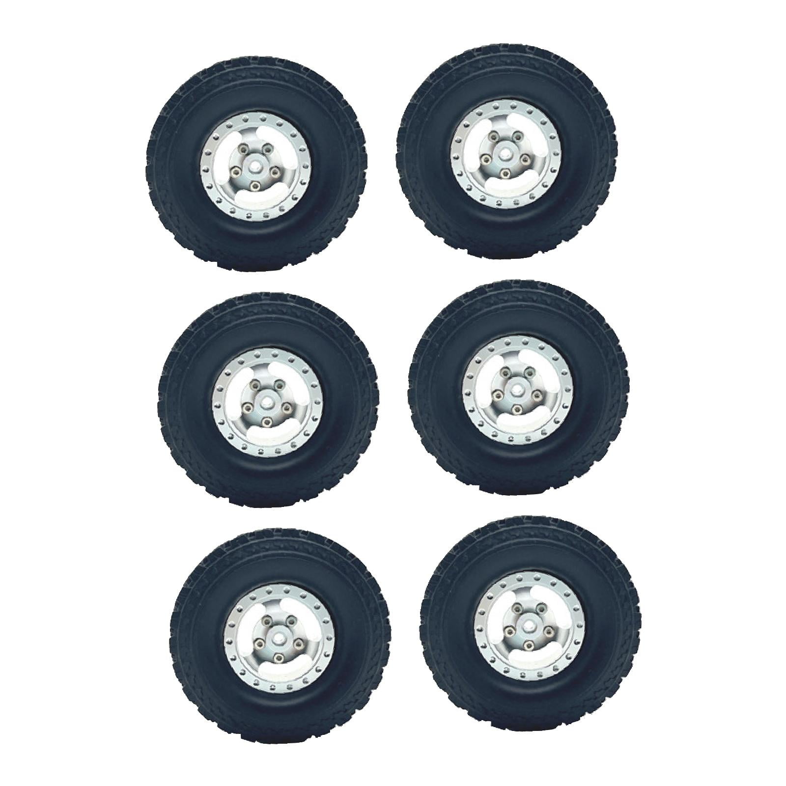 guohui 6Pcs 1/12 1/16 RC Car Wheel Rim and Tires RC Tires for RC ...