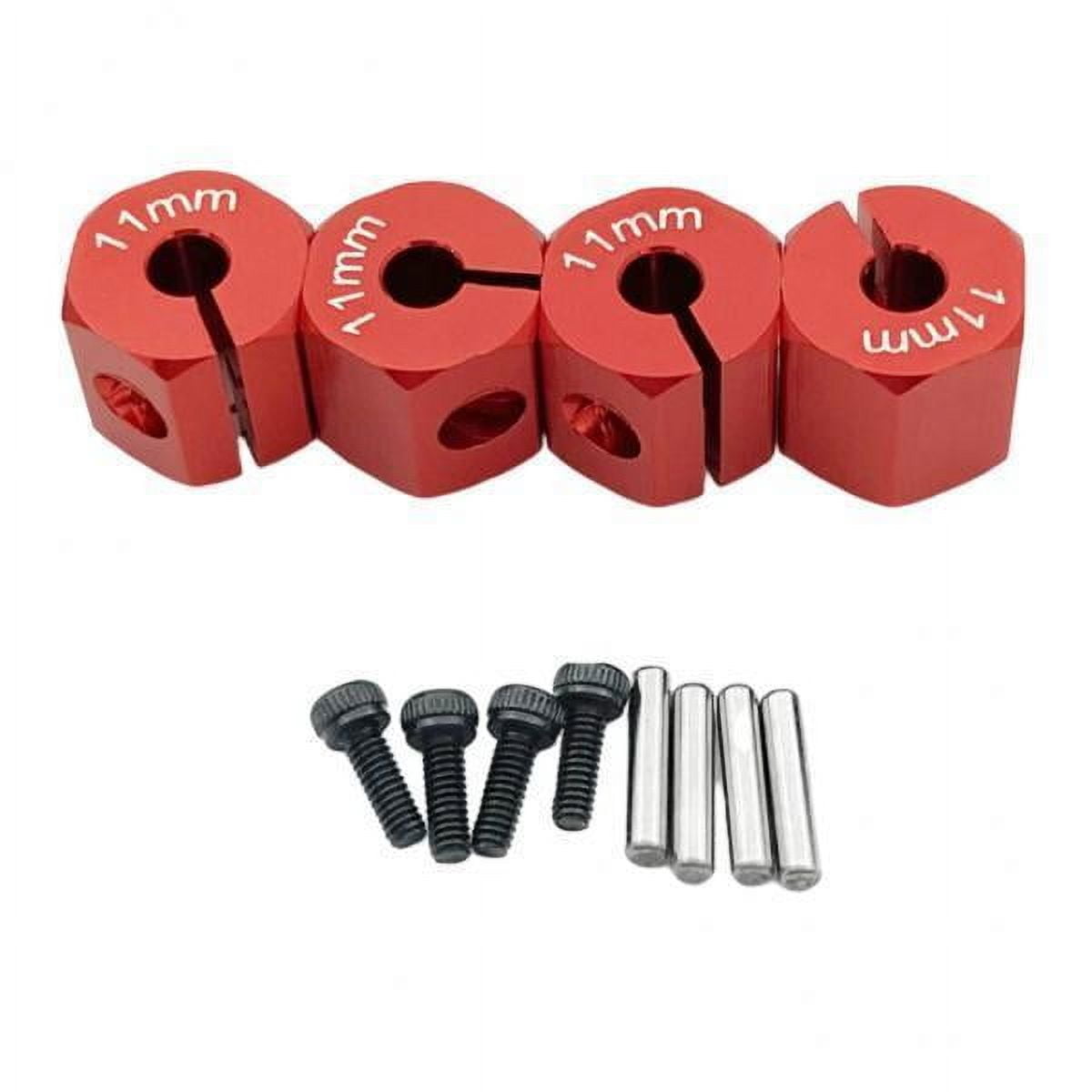 guohui 6x4x RC Hex Wheel Hubs Drive Adapter for SCX10 CC01 1/10 RC Car ...