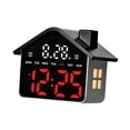 guohui Alarm Clock Brightness Adjustment House Shaped for Bedroom Gym ...