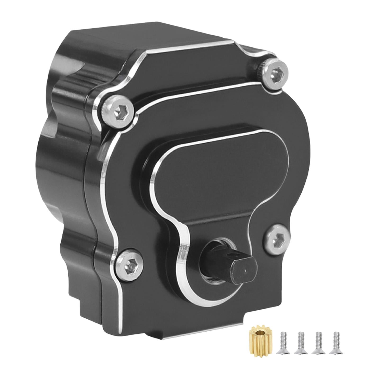 guohui CNC Aluminum Transmission Gearbox Professional for 1/18 Scale RC Crawler Car Black ...