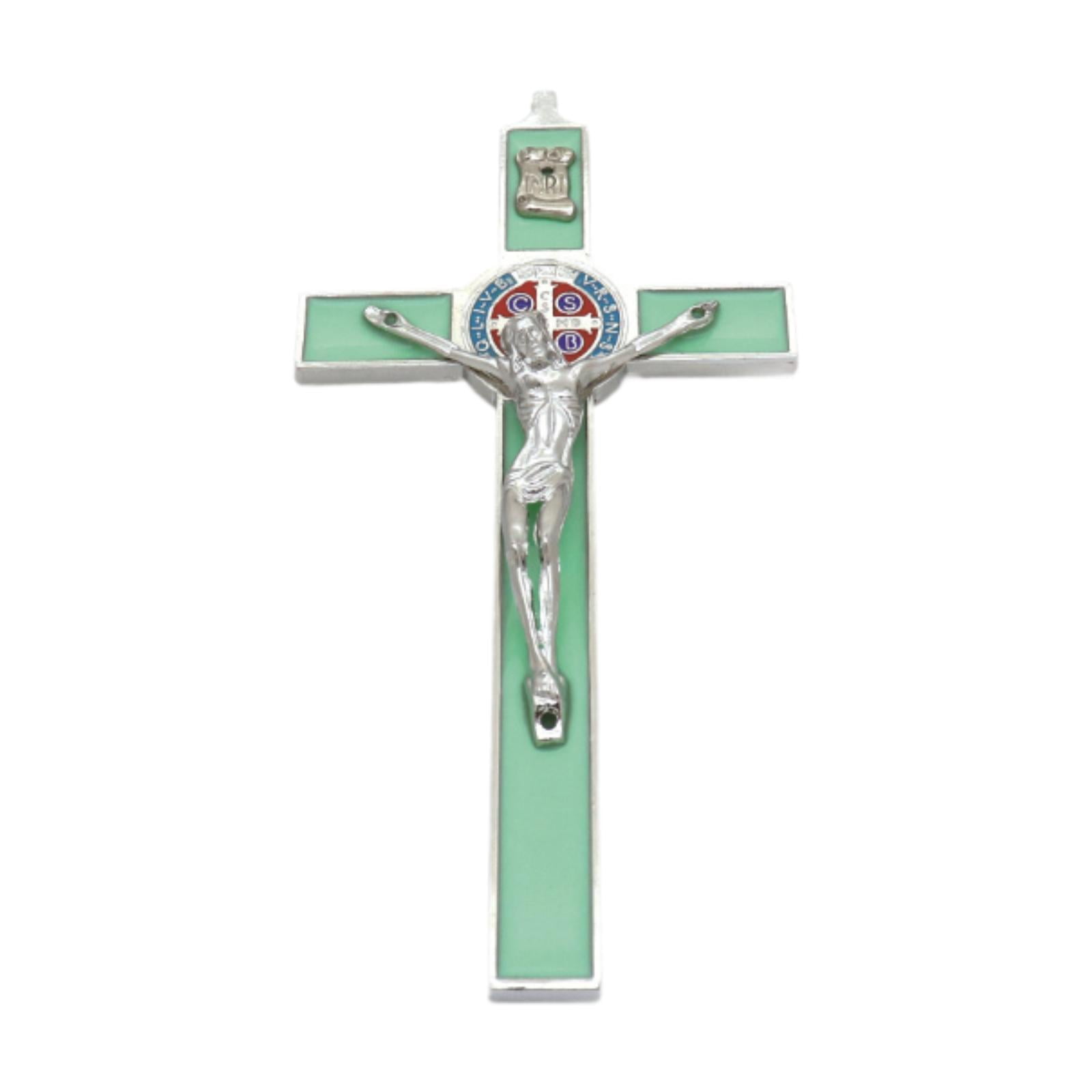 guohui Catholic Crucifix Figurine Decorative Metal Wall Art for Window ...