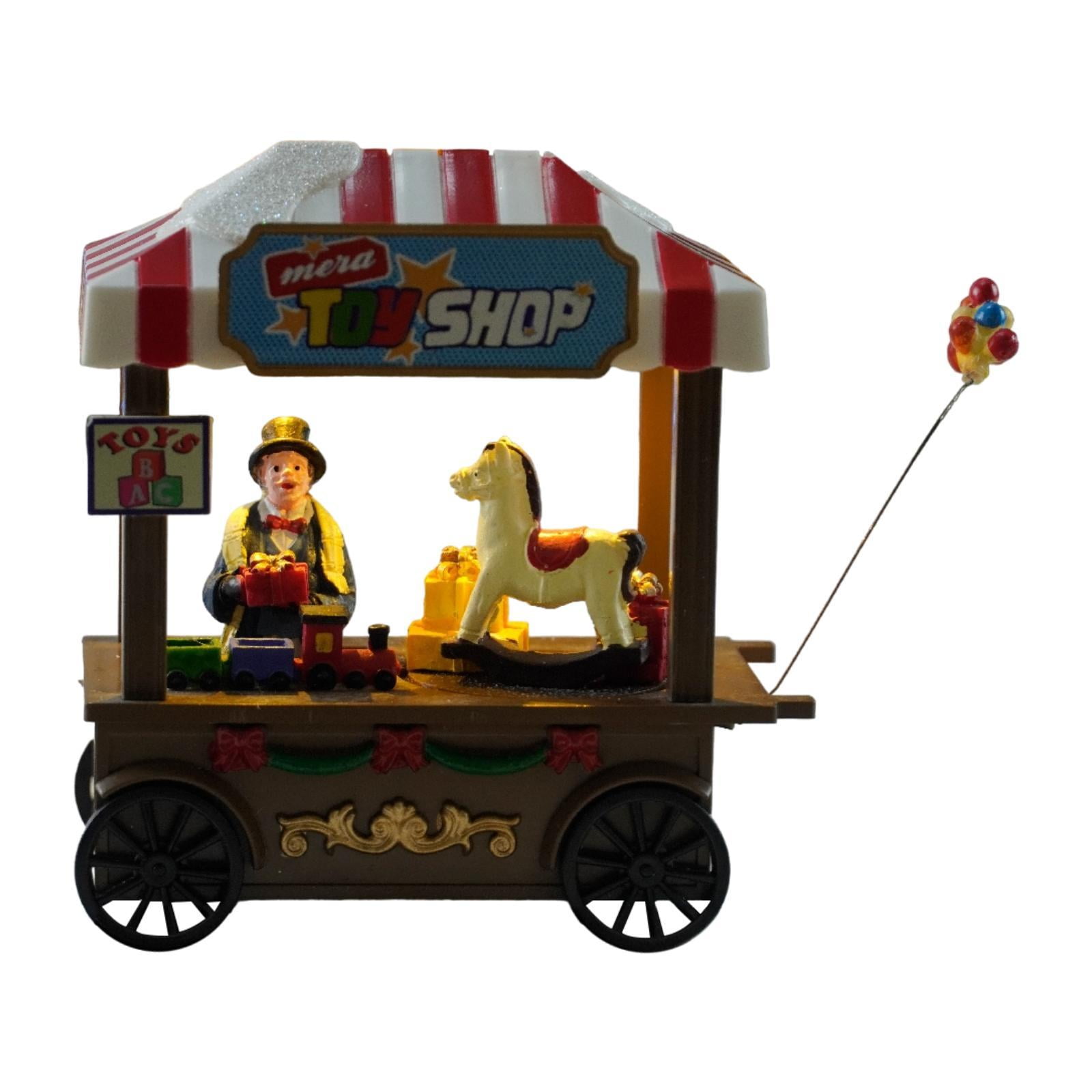 guohui Christmas Scene Snow House, Village Building House, Creative DIY ...