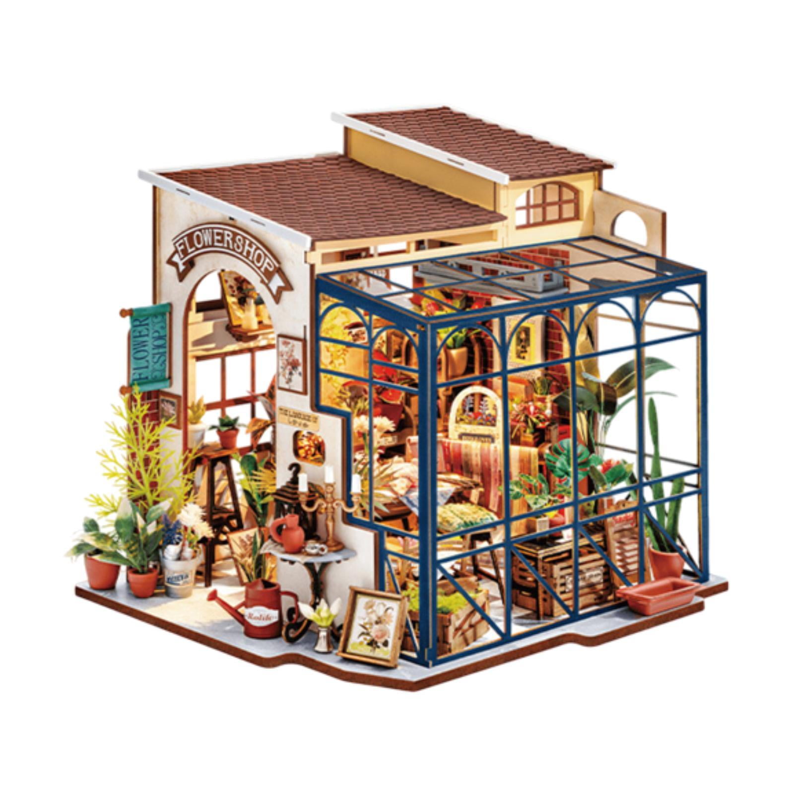 guohui DIY Miniature Dollhouse Kits Creative Home Decor DIY Crafts Mini ...