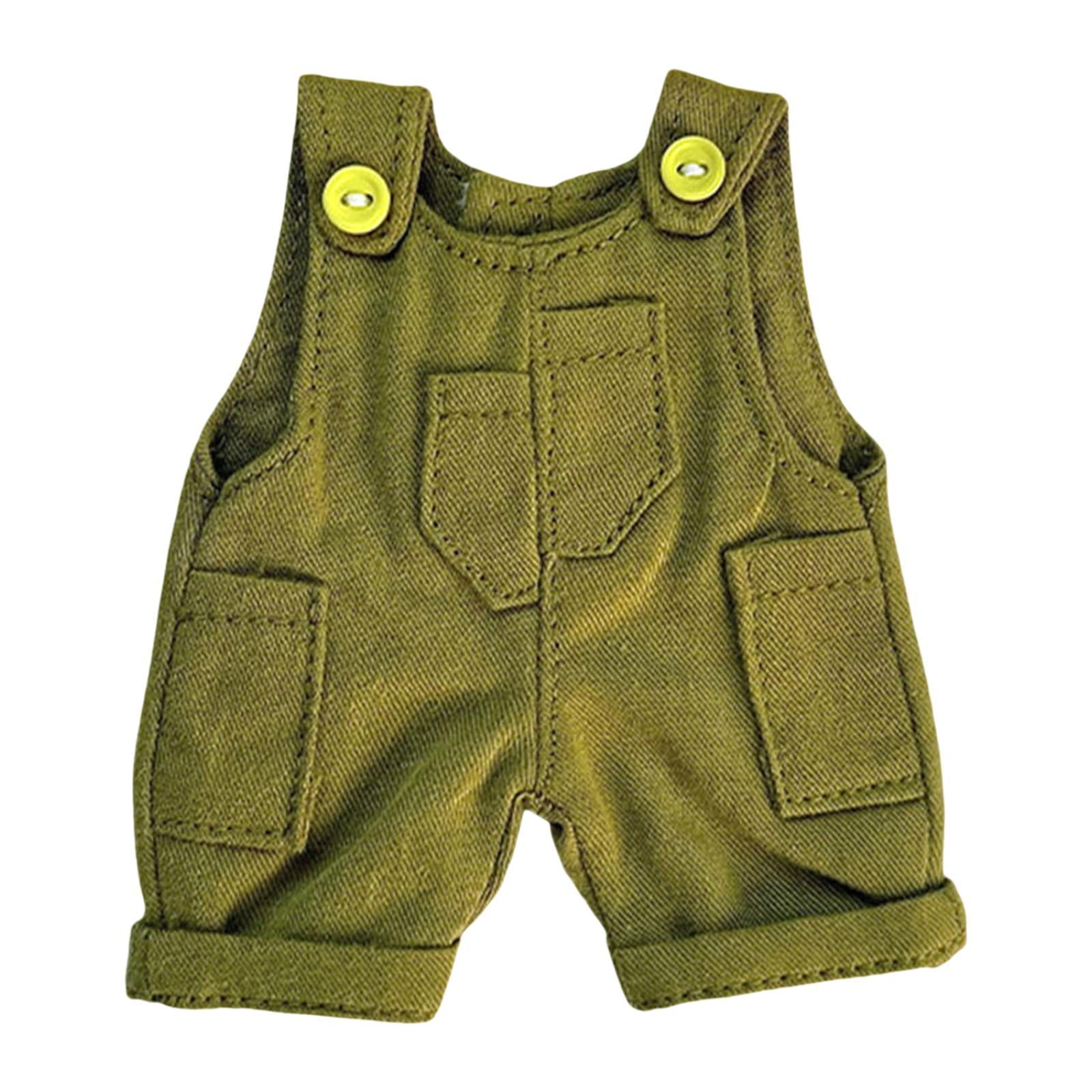 guohui Doll Clothes Romper Cute Detachable DIY Doll Toy Soft Costumes for 15cm Doll Green ...
