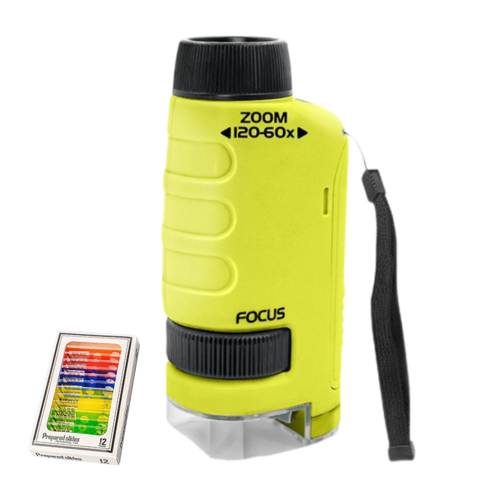 guohui Handheld 60-120x Kids Science Toy for Ages 8+ Students Yellow ...