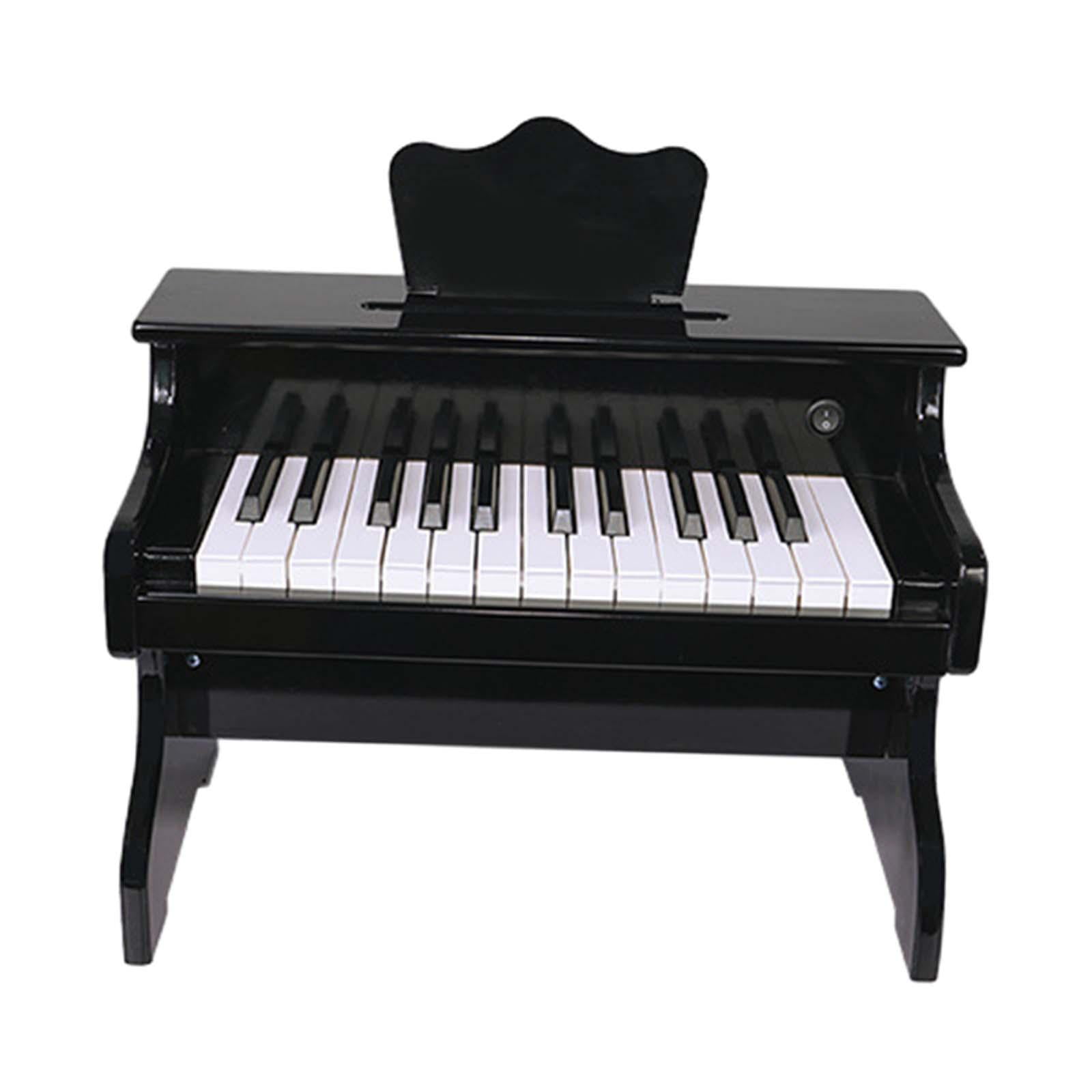 guohui Kids Keyboard Piano 25 Keys Electronic Piano for Kids for Beginners Children Black ...