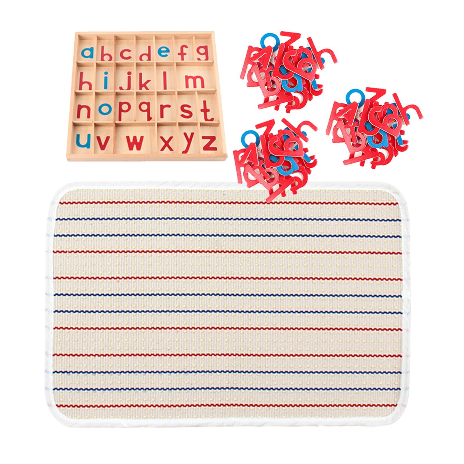 guohui Montessori Wooden Letters Movable Alphabet for 3 4 5 Years Old ...