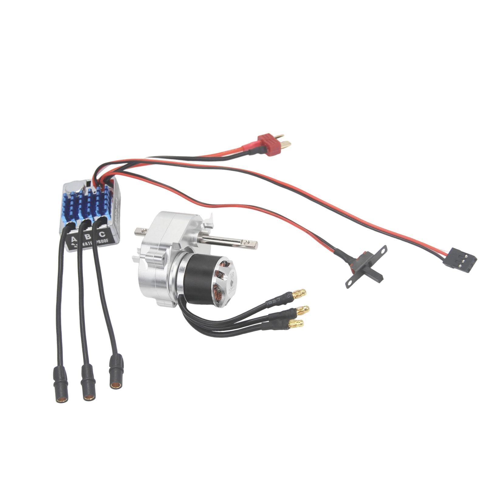 guohui Motor Full Metal Gearbox ESC Combo 1/12 Scale RC Car for MN82 ...