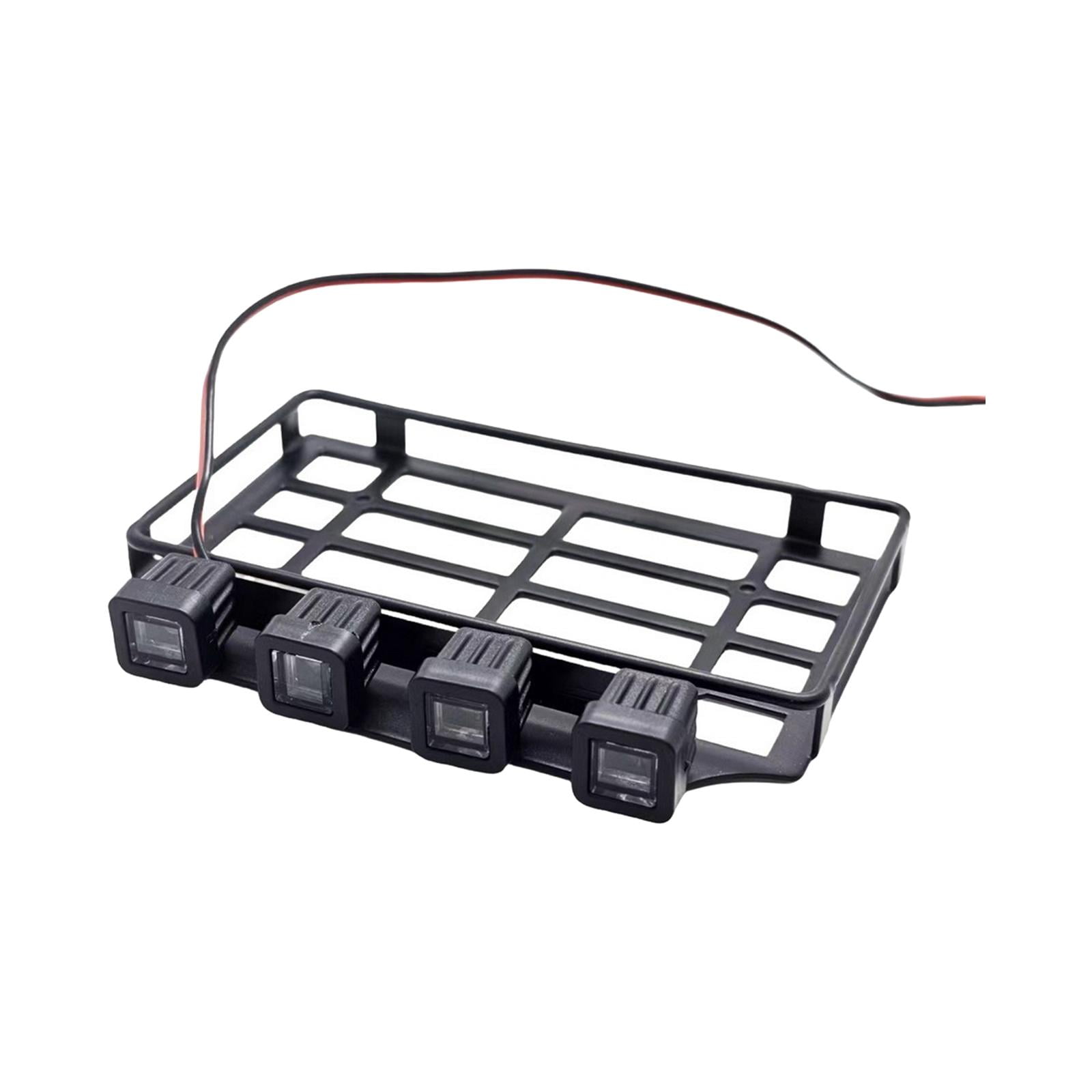 guohui RC Roof Rack Luggage Carrier with LED Light RC Car Accessory for ...