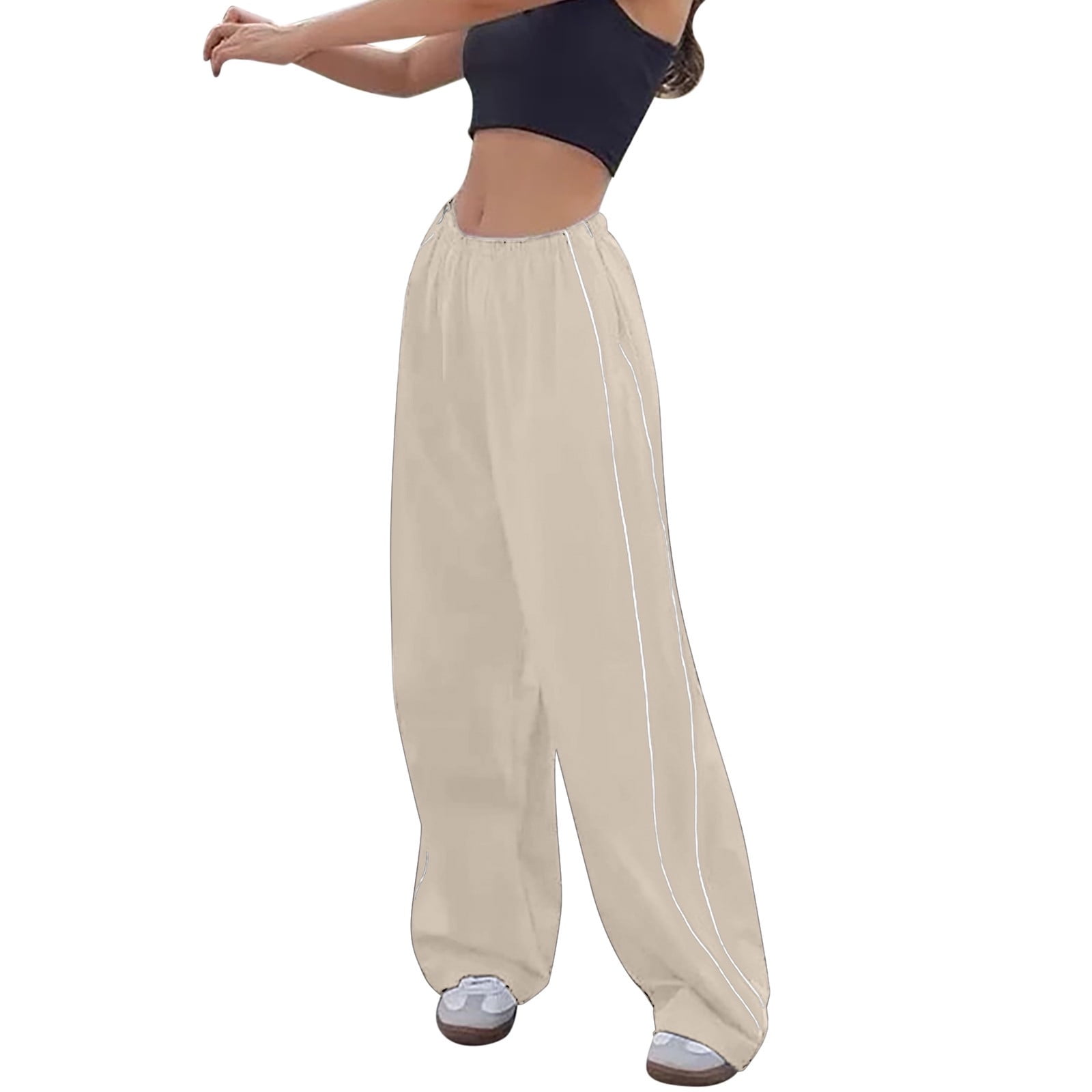 Gvdentm Cargo Pants Women Women Trendy High Waist Baggy Cargo Pants