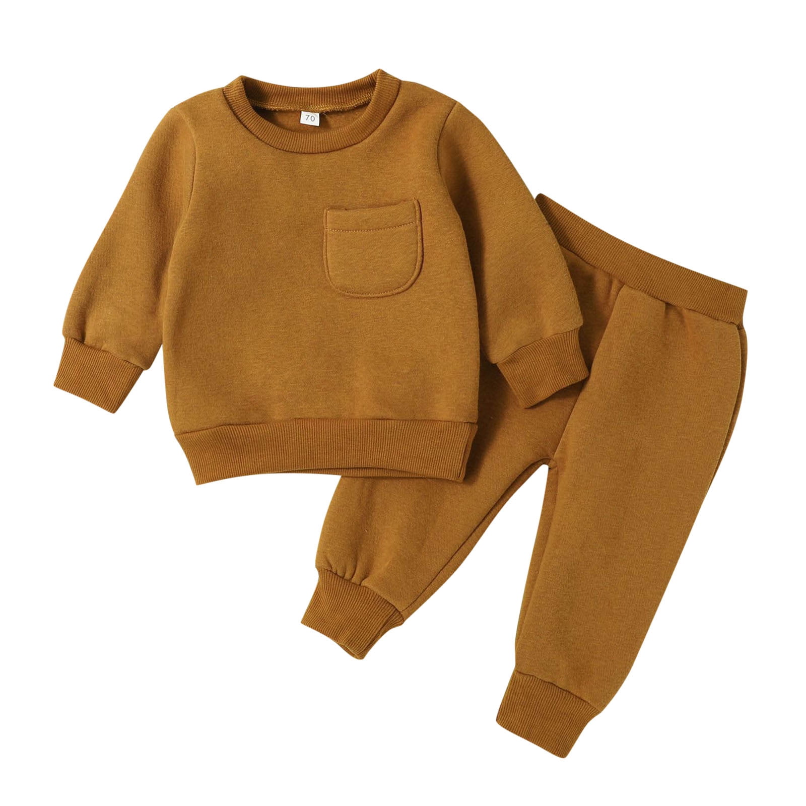 gvdentm Cute Baby Boy Outfits Toddler Boy Long Sleeve Clothes Set Kids ...