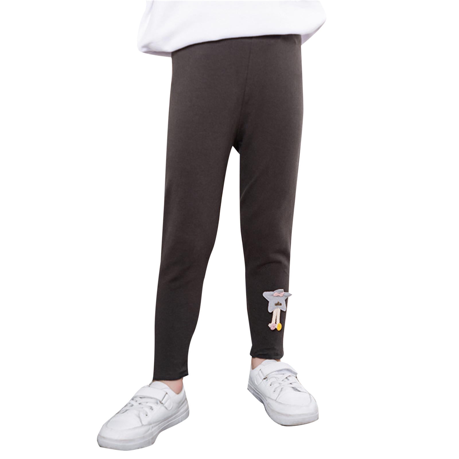 gvdentm Girls Uniform Pants Toddler Girl's Print Flare Leg Pants ...