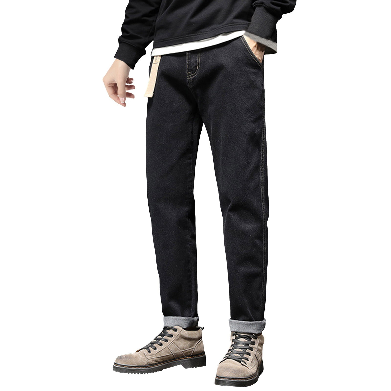 gvdentm Mens Jeans Bootcut Men's Slim Fit Skinny Stretch Comfy Denim ...