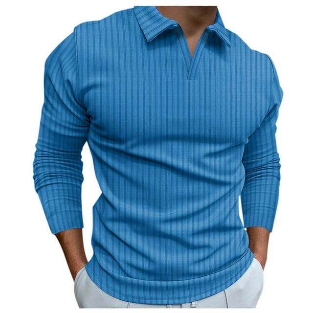Gvdentm Mens Slim Fit Polo Shirts Polo Shirts For Men Long Sleeve