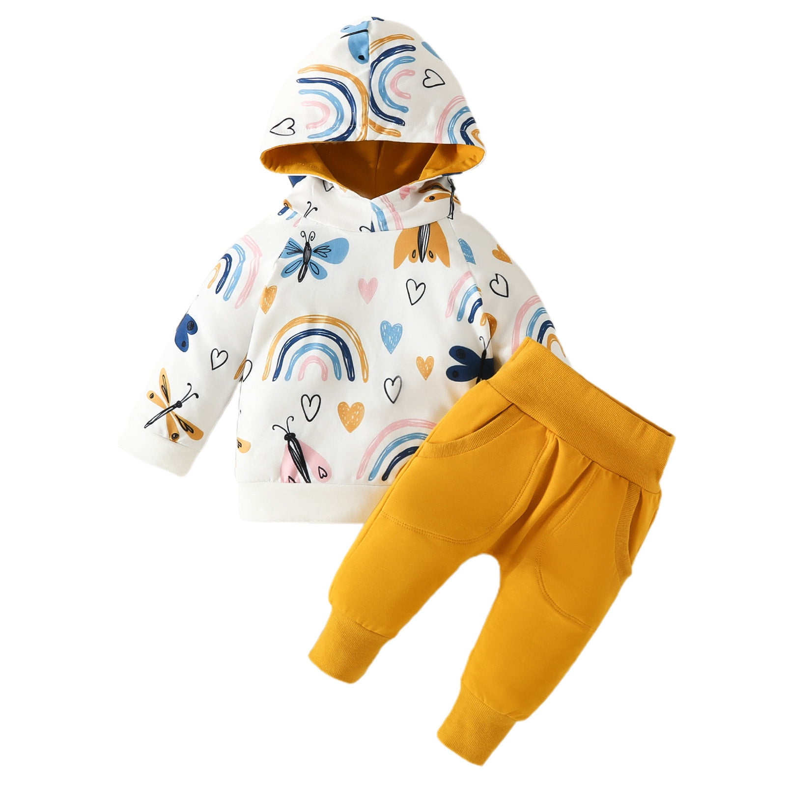 gvdentm Toddler Outfits for Girls Toddler Girl Clothes Outfits Floral ...