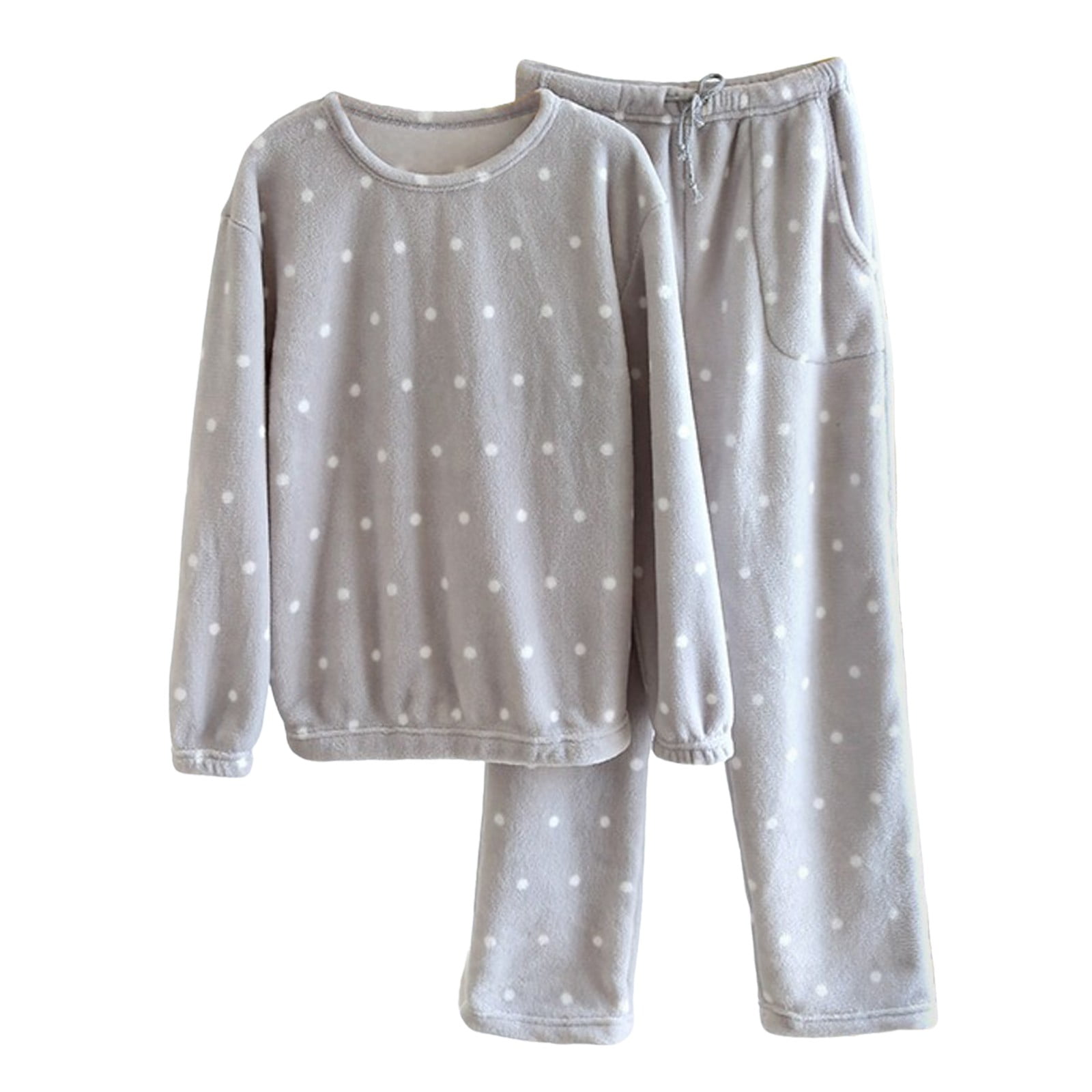 gvdentm Women Silk Pajamas Women Silk Satin Button Long Sleeve Pajamas ...