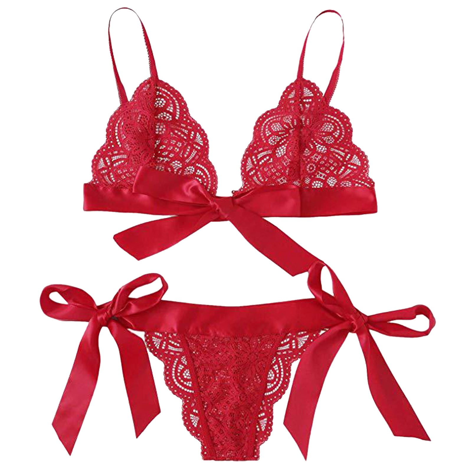 Gvdentm Womens Lingeries Womens Self Knot Front Teddy Lingerie One