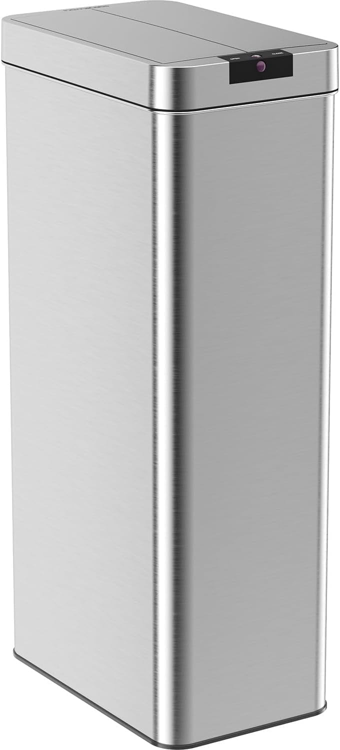 hOmeLabs 21 Gallon Smart Trash Can - Stainless Steel, Touchless with ...