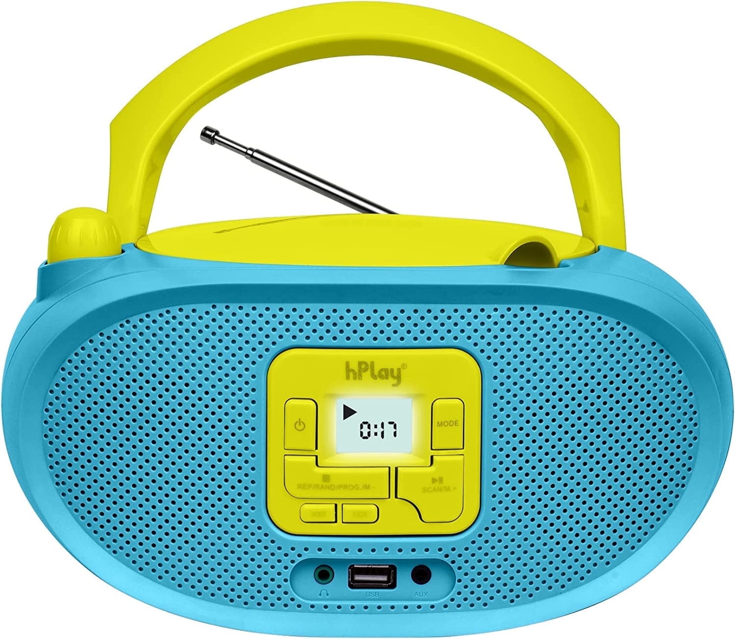 hPlay Gummy GC04B Portable CD Player Boombox with Digital Tunning FM ...